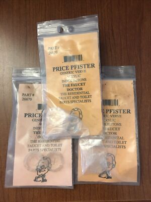 Lot Of 3 The Faucet Doctor 26670 Price Pfister Acrylic Index Buttons | eBay
