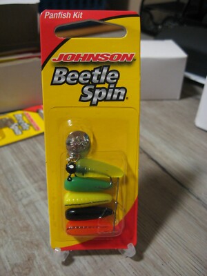 Johnson Beetle Spin Panfish Kit 1/32 Oz Jig Lure & Plastic Fishing ...
