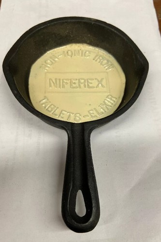 Cast Iron Skillet Advertising Astray Vintage NIFEREX Iron Tablets ...