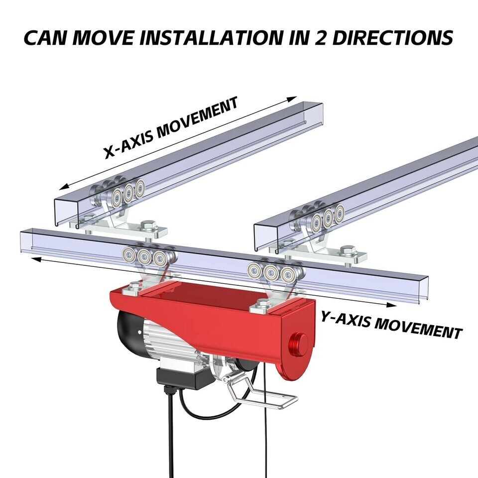 6 Wheel Hoist Trolley with Rollers - Strut Trolley Assembly for ...