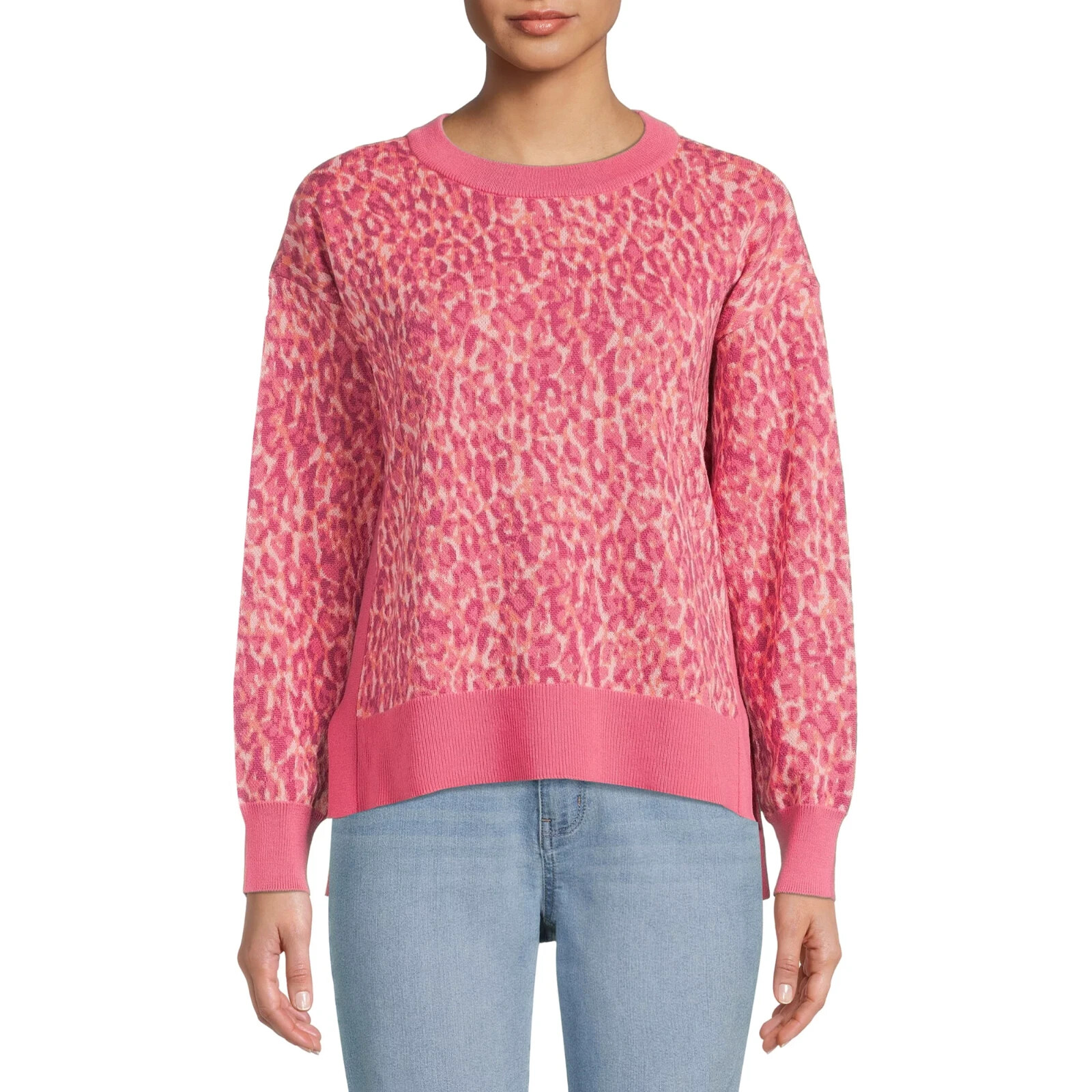 Time And Tru Women s Size M 8 10 Patterned Sweater Long Sleeves time-and-tru-women-s-size-m-8-10-patterned-sweater-long-sleeves
