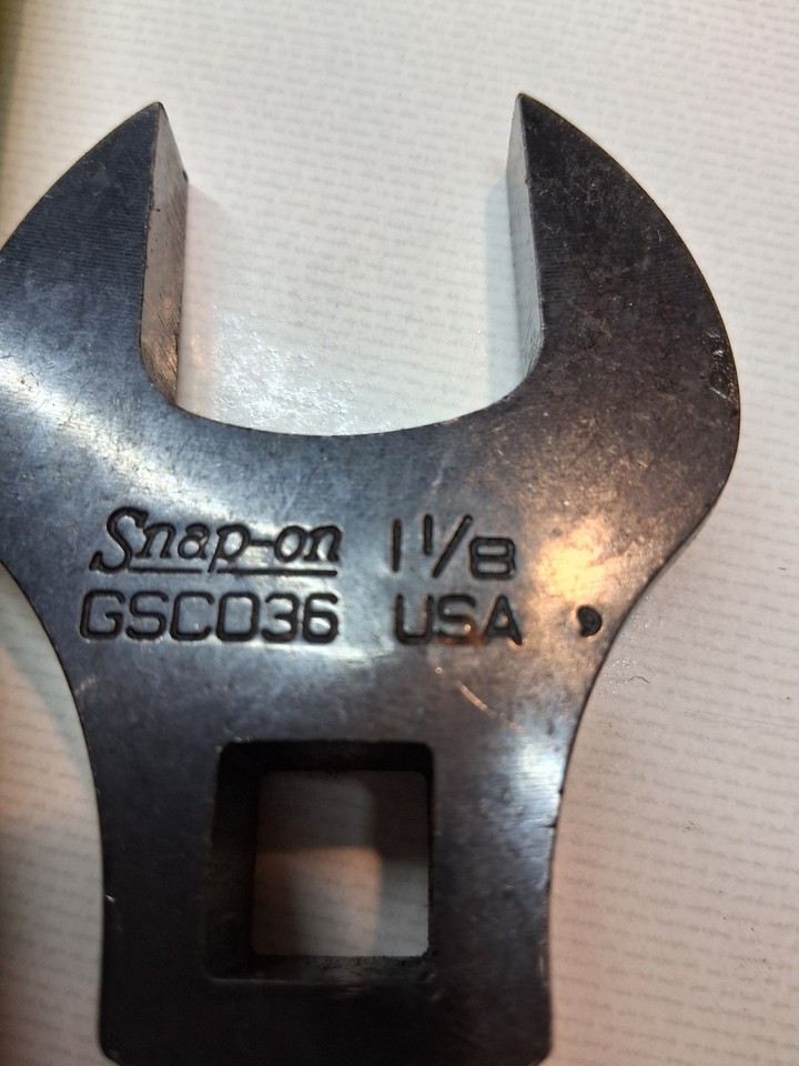 Snap On 1 1/8 opened end industrial crow foot wrench | eBay