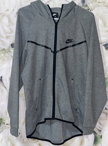 Nike Tech Fleece Jacket Mens Medium Grey Full Zip Tracksuit Jumper ...