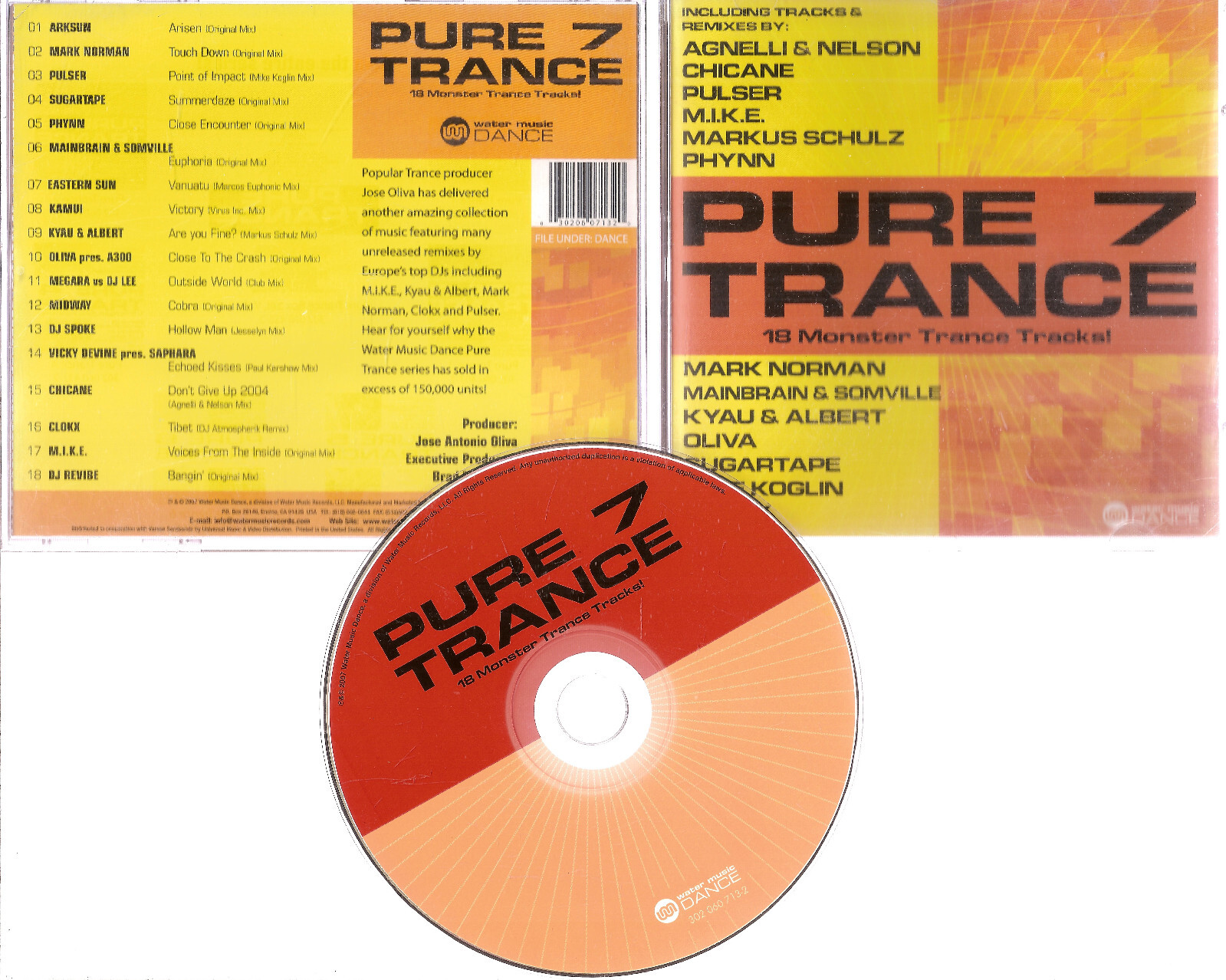 Pure Trance, Vol. 7 by Various Artists (CD, Feb-2007, Varèse Sarabande ...