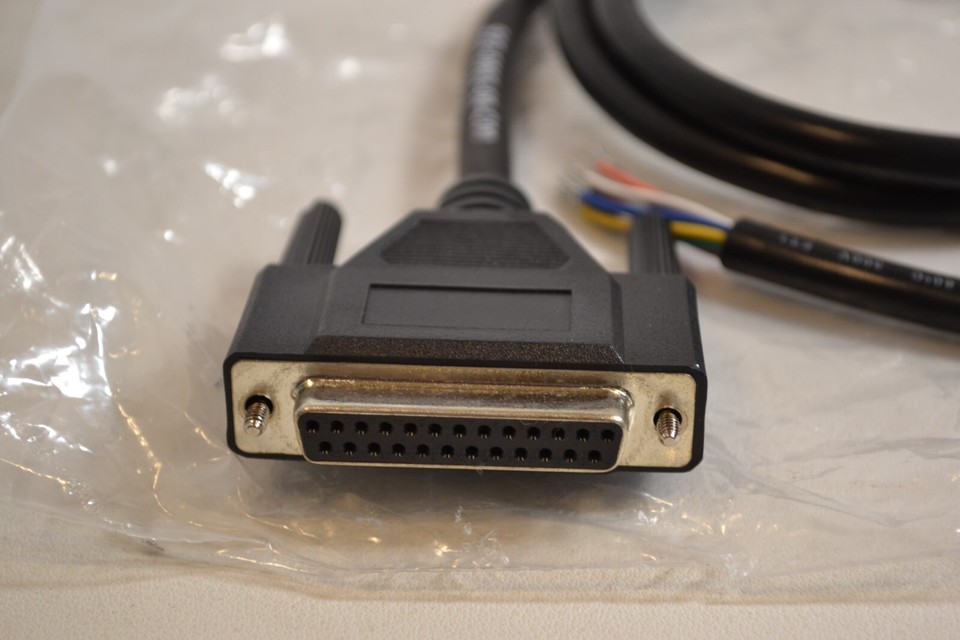 25 Pin Female Shielded Cable with Wire Open End 922-003-00-C00 0322 | eBay