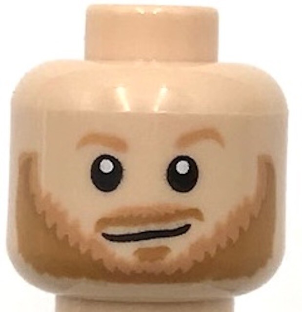 Lego New Minifigure Light Nougat Minifigure Head Dual Sided Nougat ...