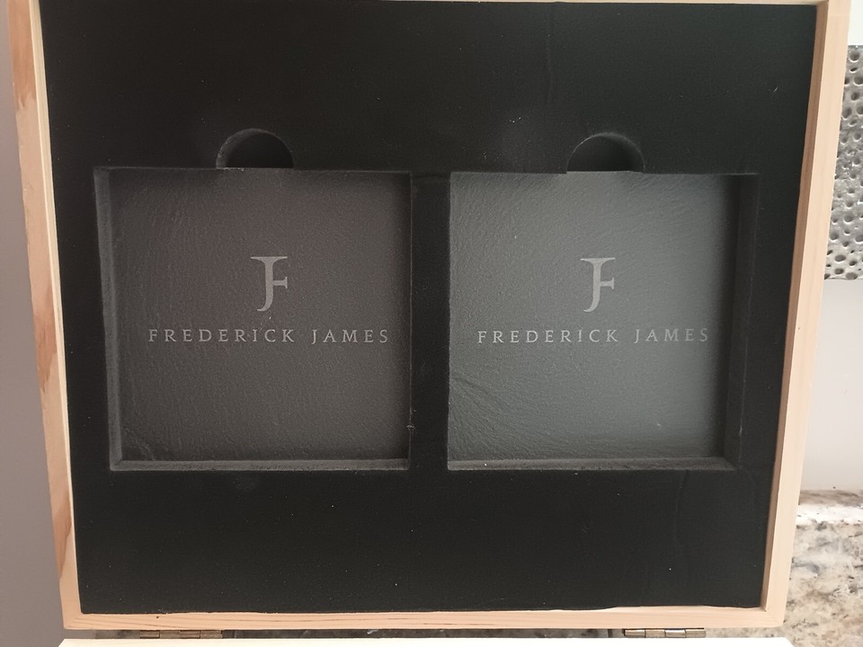 Gifts for Him - Fredrick James - Whiskey Glass Set - Stainless "Ice Cubes" | eBay