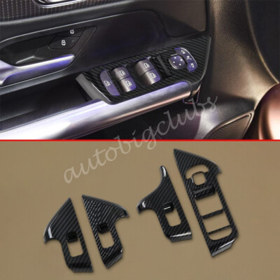 For Mercedes-Benz GLA 250 2021-2023 Carbon Fiber Window Switch Cover ...