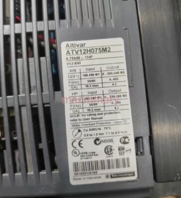 USED TESTED Schneider Frequency converter ATV12H075M2 Fast Delivery | eBay