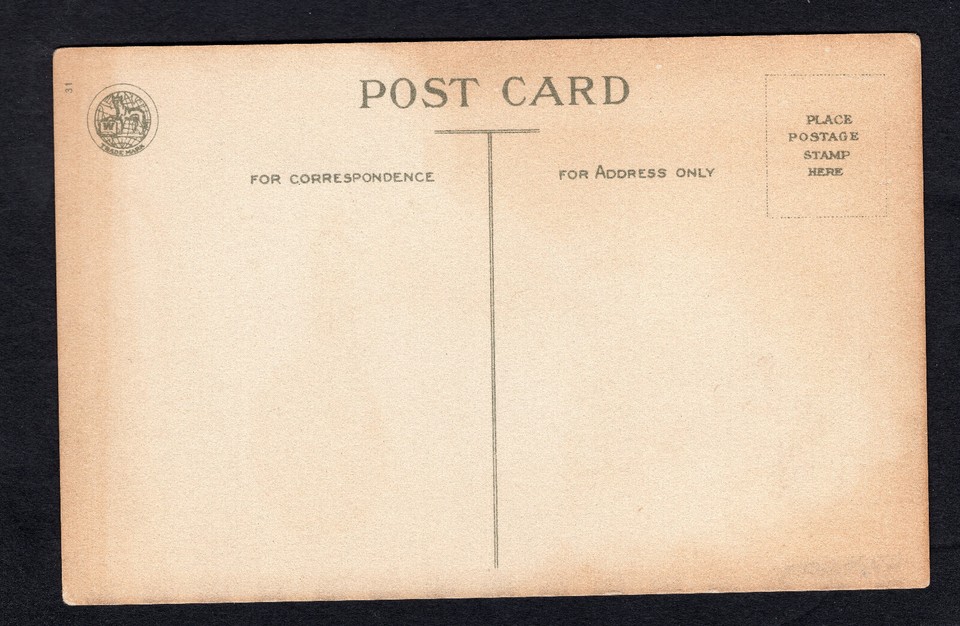 VINTAGE CLAPSADDLE HALLOWEEN POSTCAR,BOY,BLINDFOLD,CANDLES,JOL VERY ...