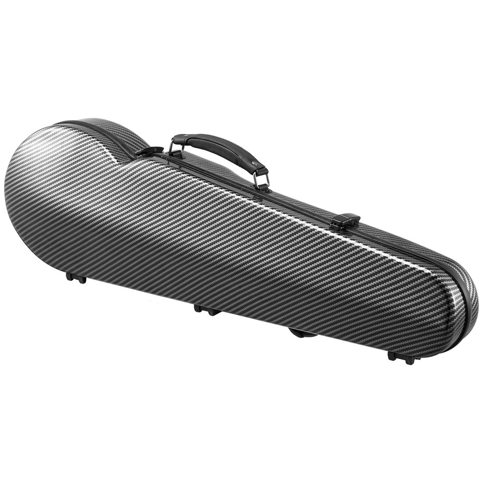 Carbon Fiber 4/4 Full Size Violin Case Portable Violin Box Carrying Bag ...