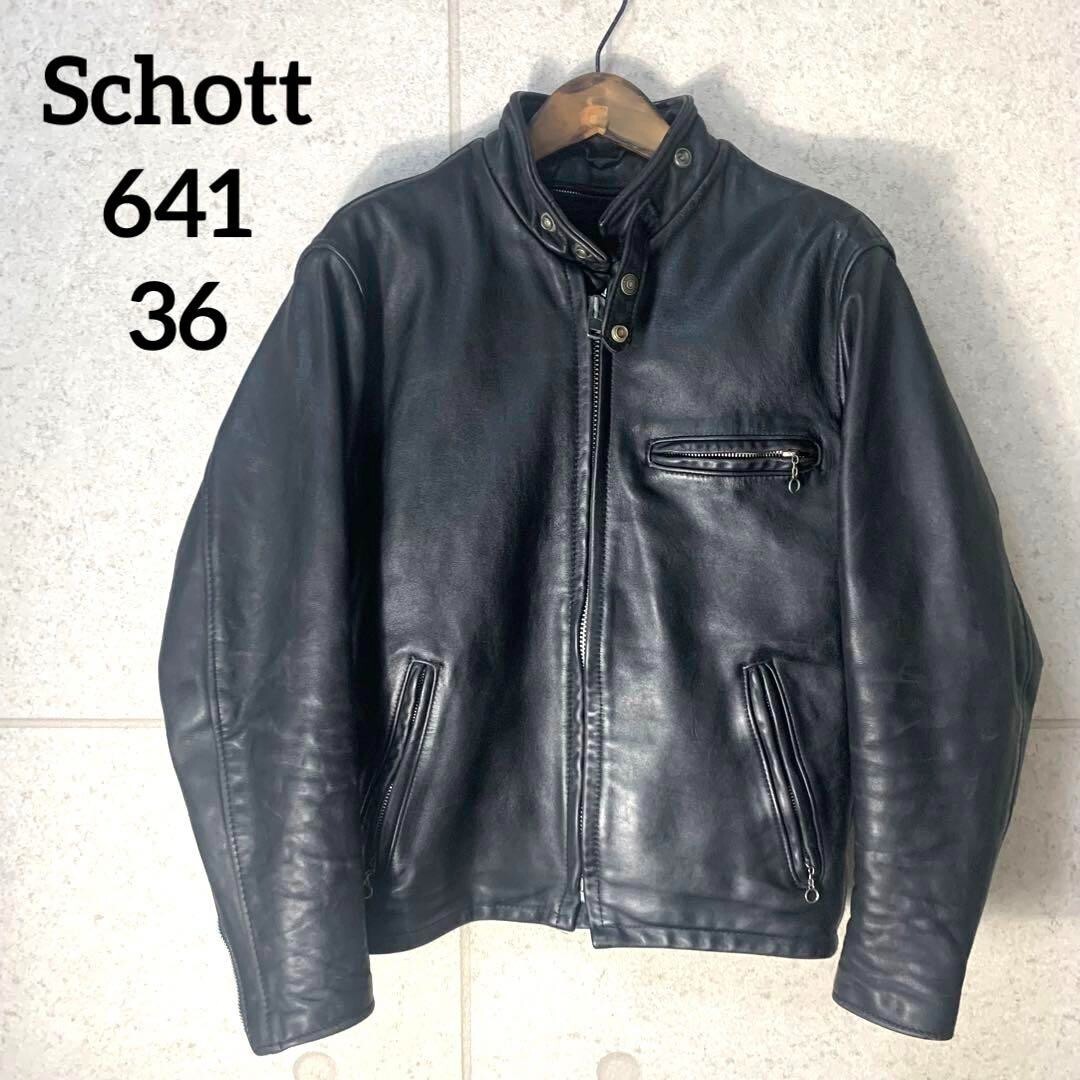 Schott 641 Single Riders Jacket With Bore Liner Men S… - Gem