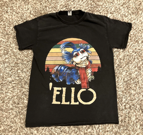 Ello Labyrinth Worm T Shirt Womens Small Black Retro 80s Truffle ...