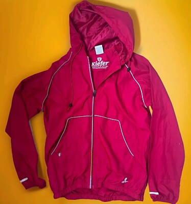 Kiefer Swim Lifeguard Jacket Coverup Adult Red Hooded Polyester | eBay