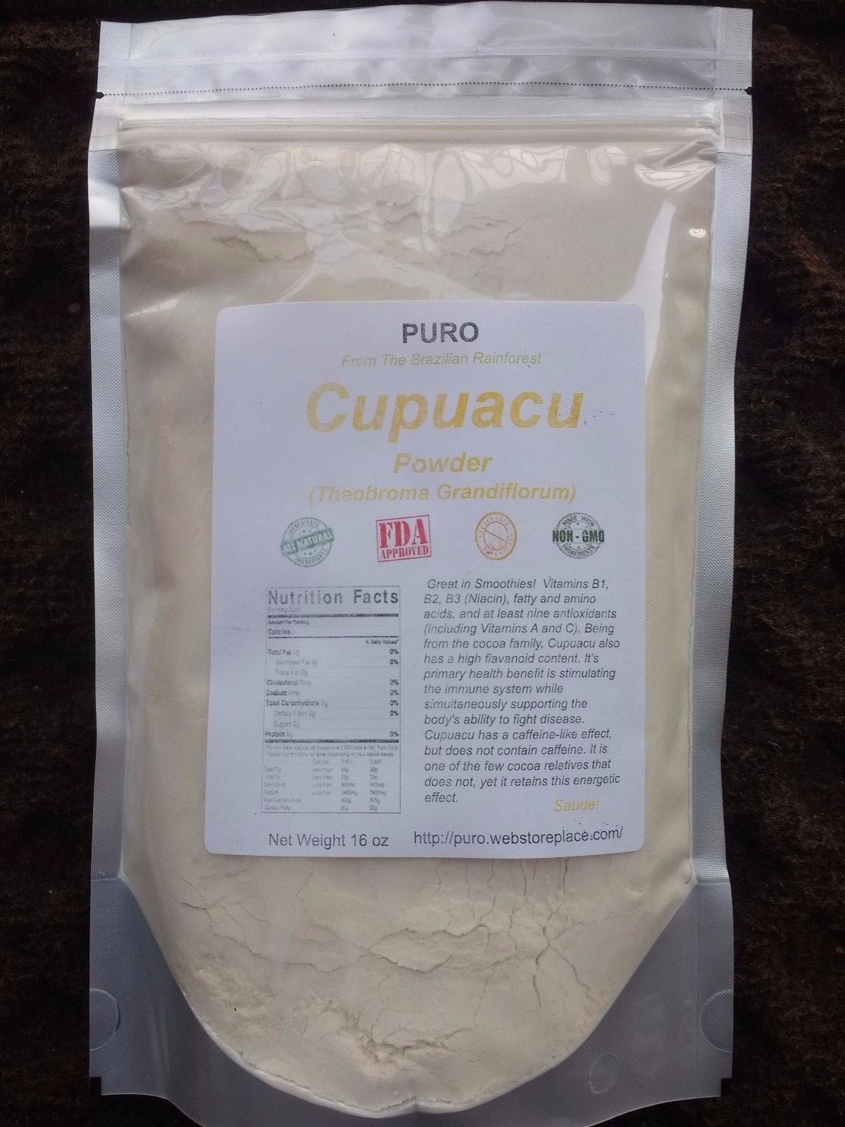 Cupuacu 1Lb Freeze Dried Powder VITAMIN C PURO BOOST IMMUNE SYSTEM ...