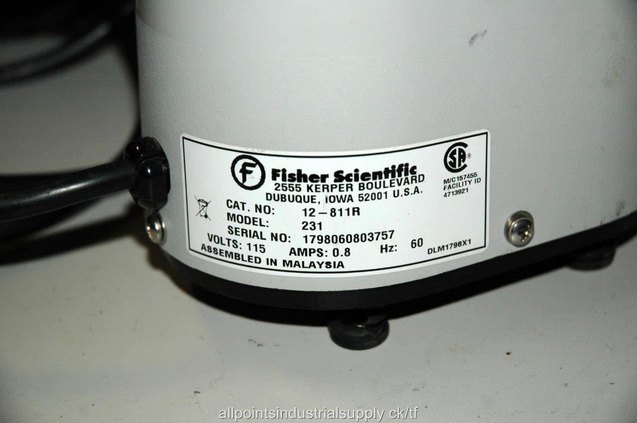 Fisher Scientific 231 Vortexer Vortex Mixer 12-811R 30 Day Warranty | eBay