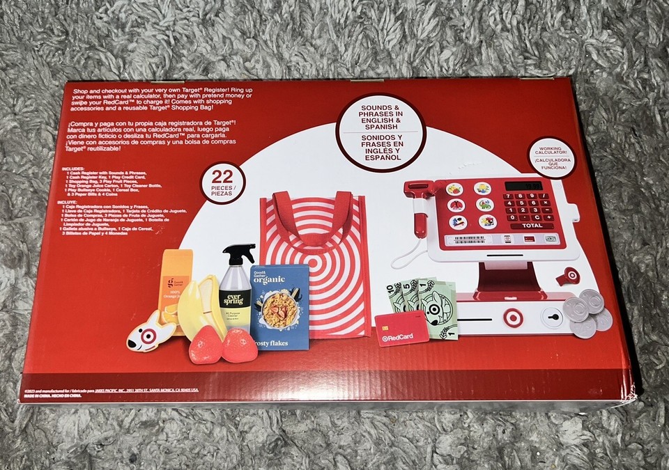 Target Store Cash Register Accessories Kids Pretend Toy Shopping Bag ...