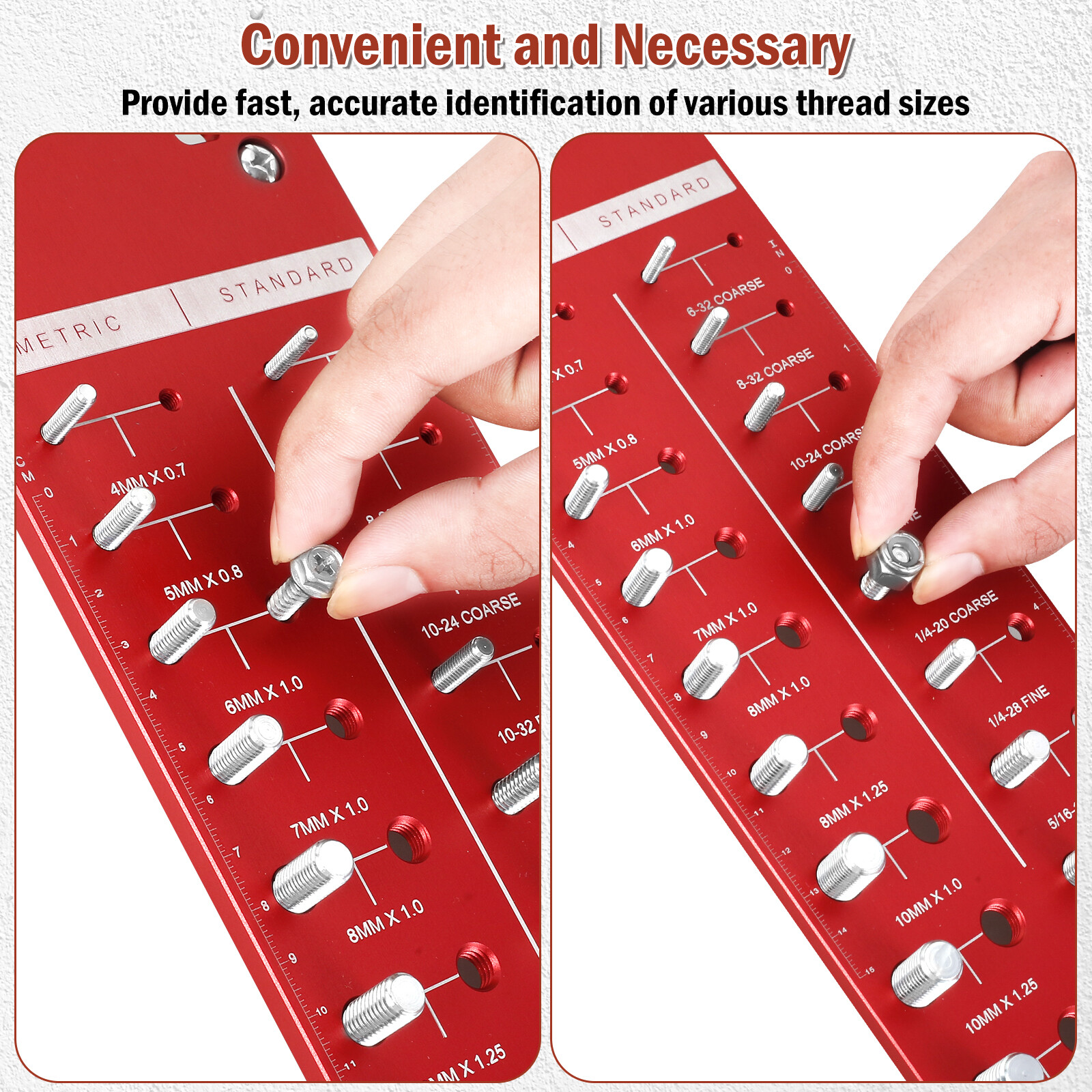 Nut And Bolt Thread Checker 28 Thread Gauge Inch And Metric Identifier Nut And Bolt Thread Checker 28 Thread Gauge Inch And Metric Identifier