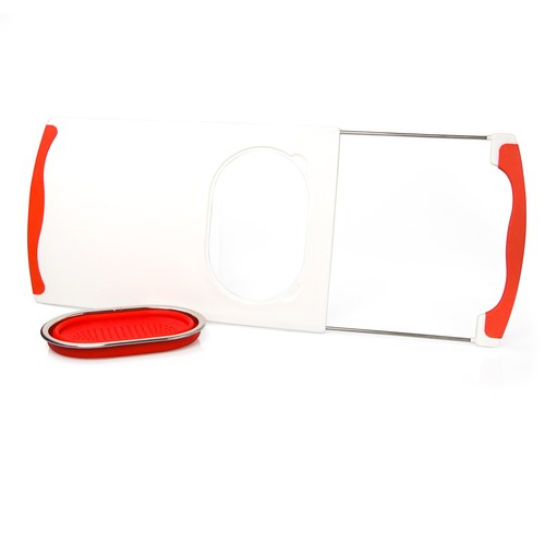Over the Sink Extendable Cutting Board w Built-In Collapsible Silicone ...