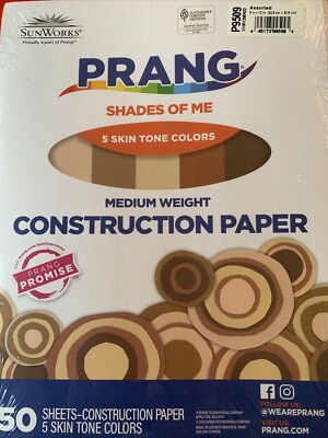 Prang Shades of Me Assorted Skin Tone Construction Paper 9 x 12 Inches ...