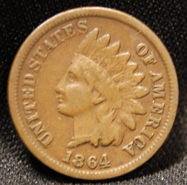 1864L INDIAN HEAD PENNY WITH FINE+ DETAILS | eBay