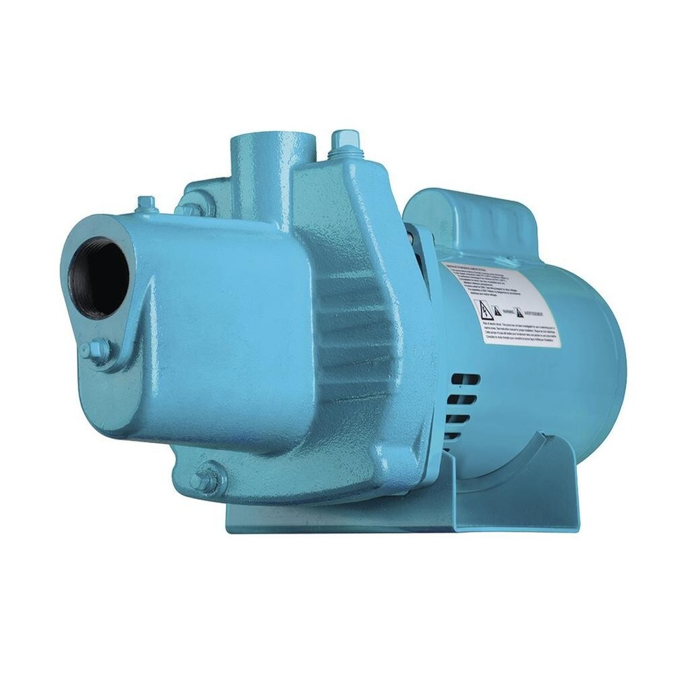 1 HP Rugged Cast Iron Shallow Well Jet Pump Dual Voltage Motor 23.2 GPM ...