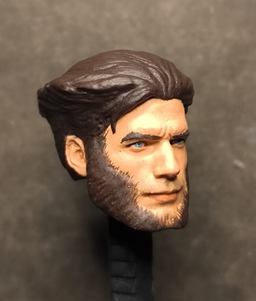 500 henry Cavill Wolverine Cameo - Custom resin head sculpt headcast ...