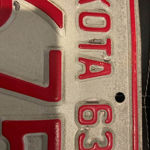 1963 South Dakota Truck Matched Set Of License Plate In Very Good ...