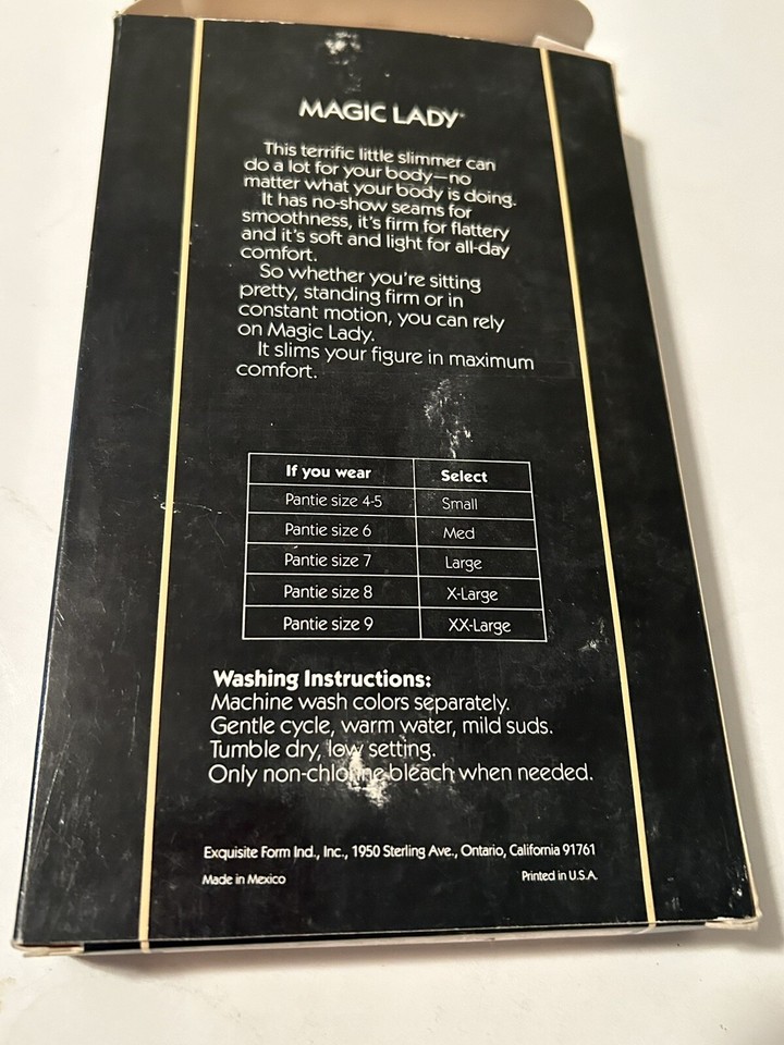 Vintage Exquisite Form Magic Lady Long Leg Panty Girdle Size 2x NOS ...
