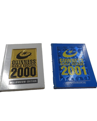 Guinness Book of World Record 2000 and 2001 Two Book Lot Millennium ...