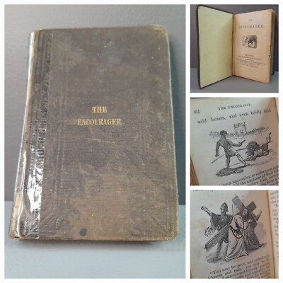 Vintage Antique Book THE ENCOURAGER London Religious Tract Society c ...