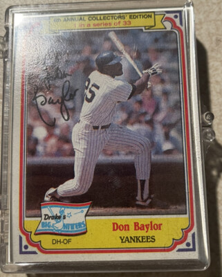 1984 Drake’s Big Hitters 33 Card Complete Set Strawberry RC Ripken ...