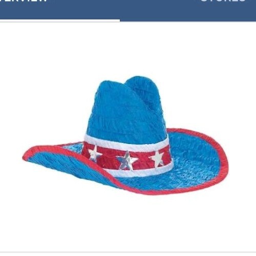Ya Otta Pinata Cowboy Hat Pinata 19" x 17" x 9" | eBay