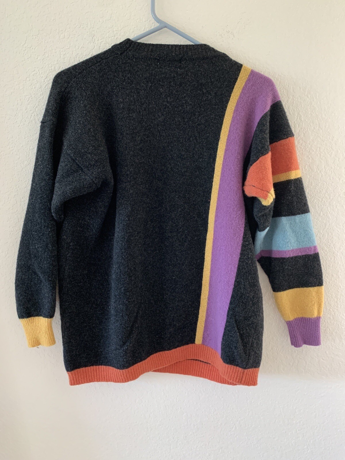 Rare Retro Oui Designer Collection colorblock Lambswo… - Gem