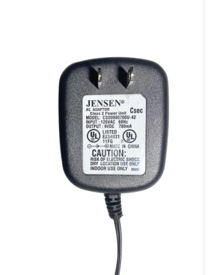 Jensen AC Adaptor Class 2 Power Unit MODEL: CSD0900700U-42 | eBay