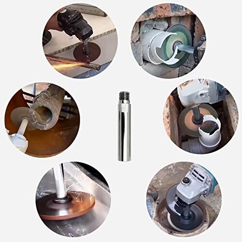 5/8"11 Thread Angle Grinder Extension Shaft Set Connecting Rotary Rod ...