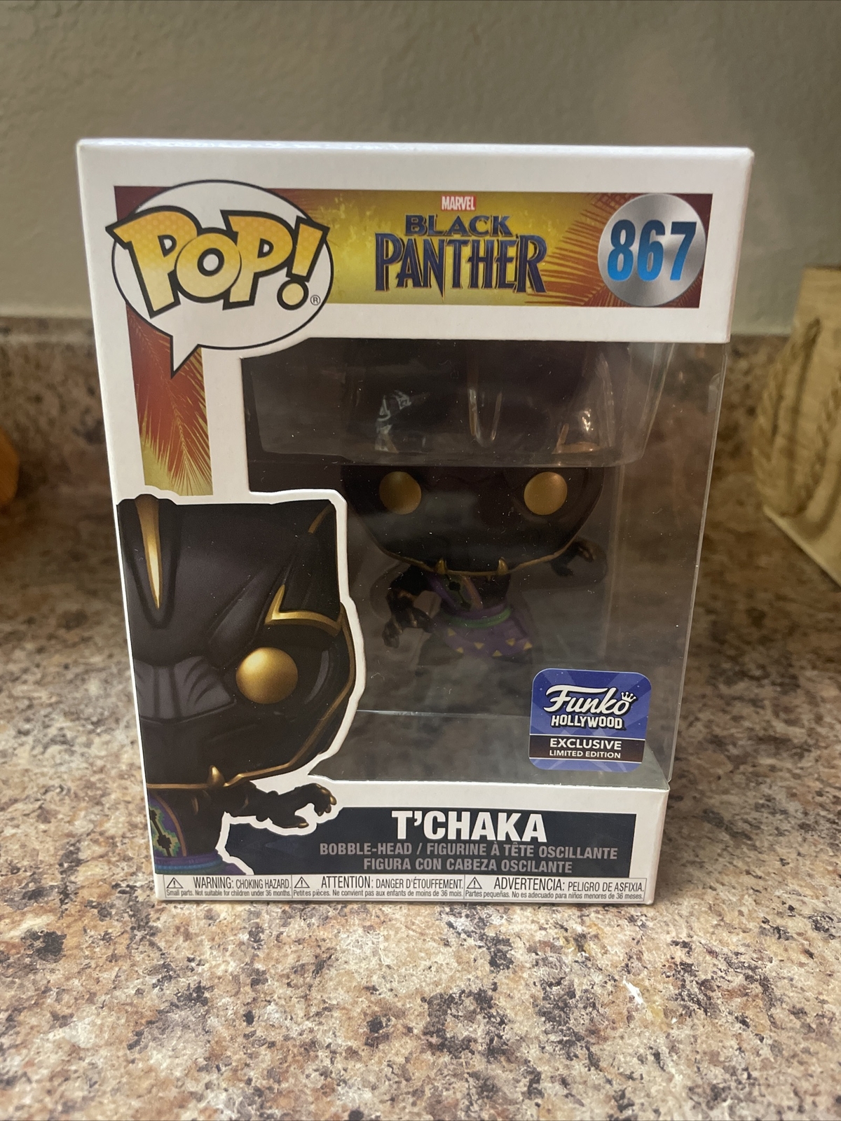 FUNKO POP! BLACK PANTHER # 867 T'CHAKA FUNKO (HOLLYWOOD EXCLUSIVE) | eBay
