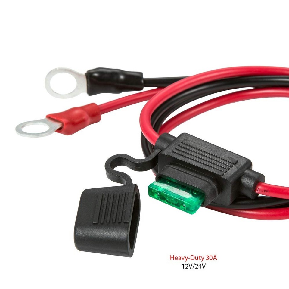Battery Alligator Clips Clamp Clip-on to 3/8" Ring Eyelet Terminal ...