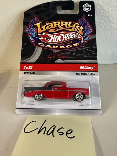 Hot Wheels Larry's Garage '56 Chevy #2/20 Real Riders Tires Chase J4 | eBay