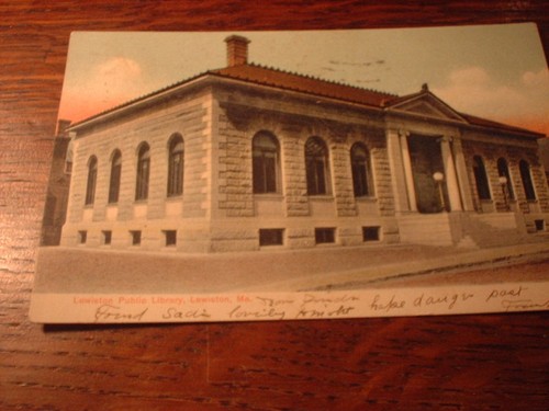 Lewiston Public Library, Lewiston, Maine about 1907 | eBay