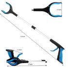 1PC 32"Grabber Pick Up Tool Extended Garbage Reaching Stick Trash ...