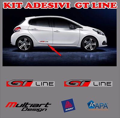 ADHÉSIFS POUR PEUGEOT GT LINE STICKERS 106 206 207 208 307 308 3008 ...