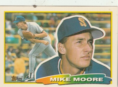 FREE SHIPPING-MINT-1988 Topps Big Seattle Mariners #241 Mike Moore ...