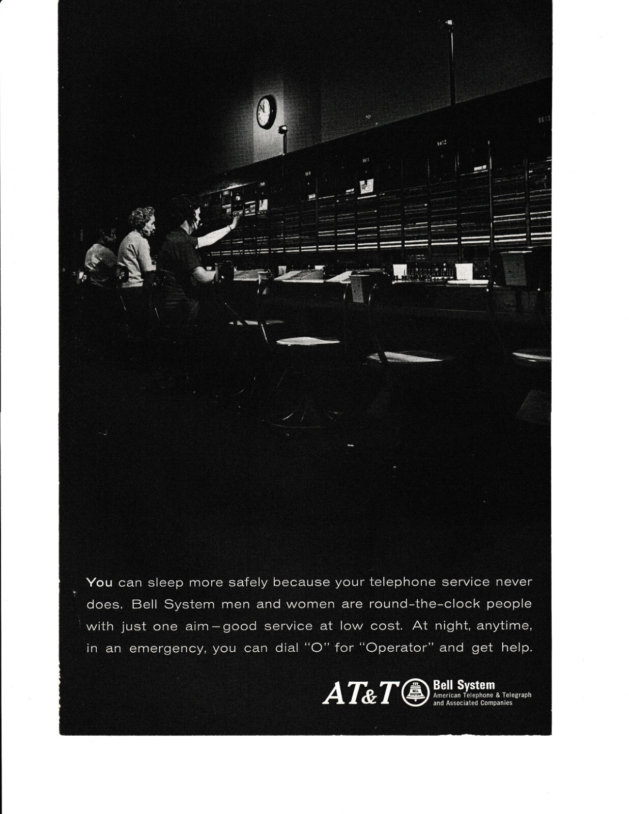 AT&T Bell System Print Ad 60s Switchboard Operators | eBay