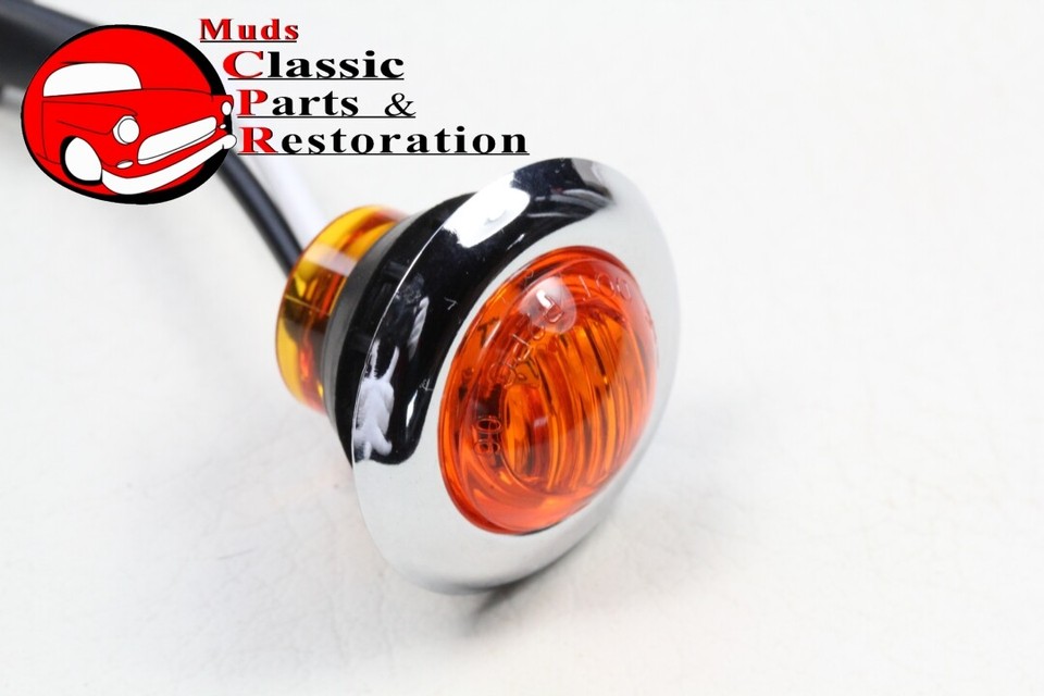Dual Function Mini Amber Stainless Turn Signal Blinker Light Truck Hot ...