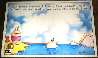 DWEEZIL TWINS POP TARTS 1990 ORIGINAL ROLLED 13x20 ARTIST KEVIN POPE ...