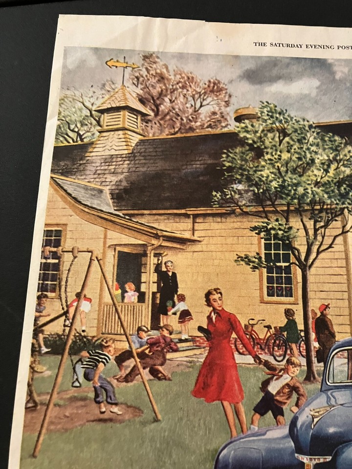 1945 DeSoto Custom Sedan - Vintage Original Color Print Ad Wall Art ...