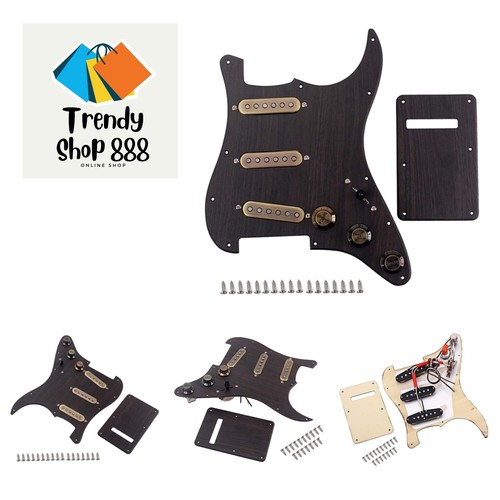 3-Ply Prewired Loaded Pickguard Scratchplate Backplate with SSS Alnico ...