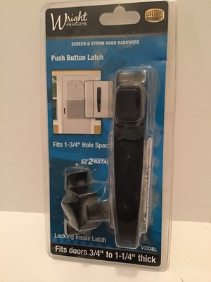 Wright Products Screen & Storm Door Hardware Push Button Latch V33BL ...