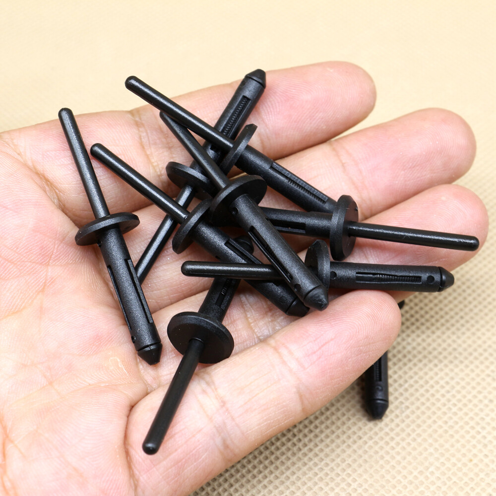 12x Nylon Blind Rivets For Dodge Challenger Hood Weatherstrip Seal ...